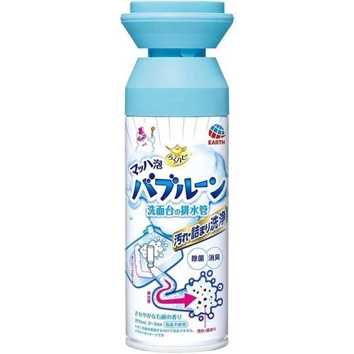 日本EARTH 洗手台排水管清潔劑 200mL 【三友藥妝Tomod's】 | 蝦皮購物