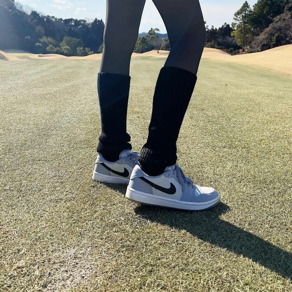 NIKE Jordan 1 Golf Wolf Grey 狼煙灰 黑勾 低筒 喬登一代 DD9315-002 | 蝦皮購物