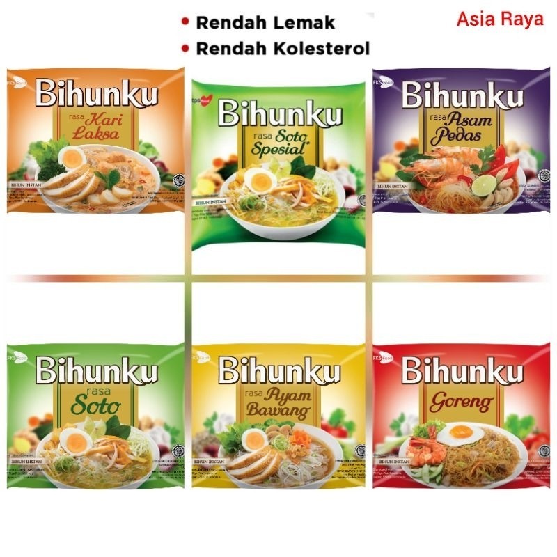 BIHUNKU ANEKA VARIANTS RASA 55g - 60g | 蝦皮購物