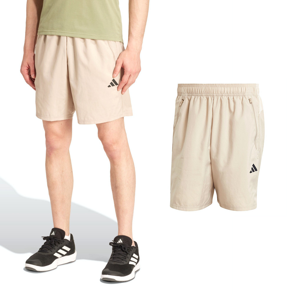 Adidas TR-ES WV Short 男款 卡其色 運動 吸濕 排汗 運動褲 休閒 短褲 IW3421 | 蝦皮購物