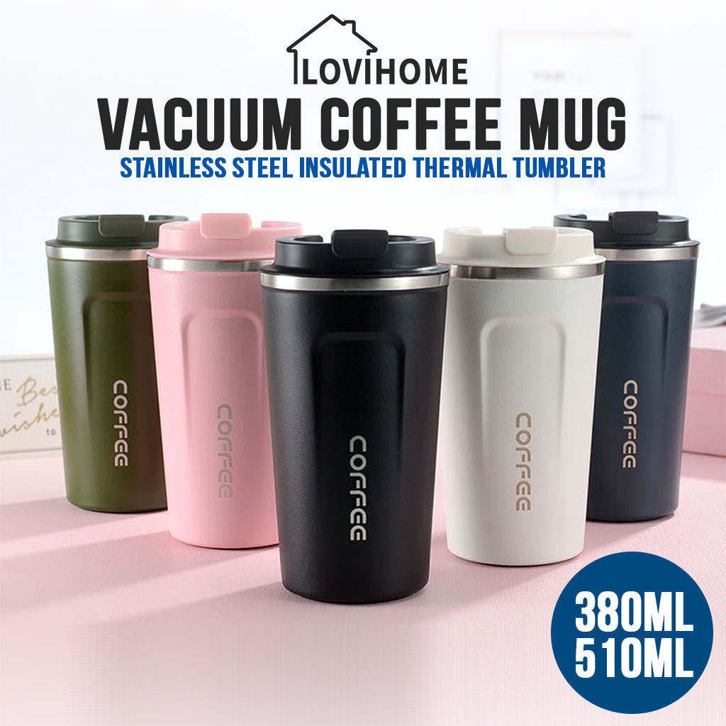Stainless Steel Vacuum Coffee Mug - Insulated Thermal Flask | 蝦皮購物