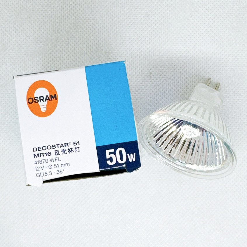 OSRAM 歐司朗 41870 WFL 36度 12V 50W MR16 聚光型鹵素杯燈 另有10D 無玻璃蓋 | 蝦皮購物