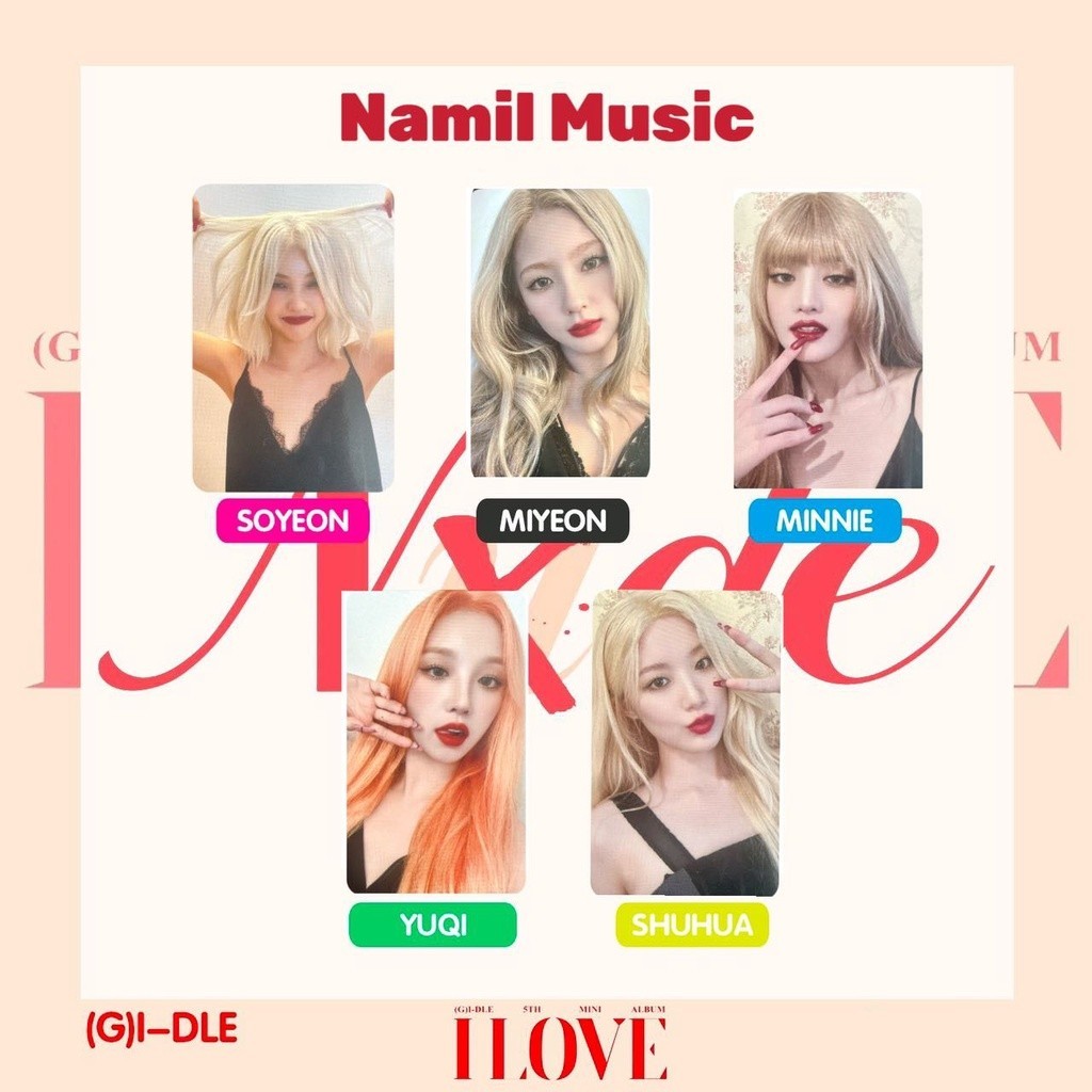 Namil 音樂】 (G) I-DLE-5th Mini Album [I Love] PHOTOCARD | 蝦皮購物