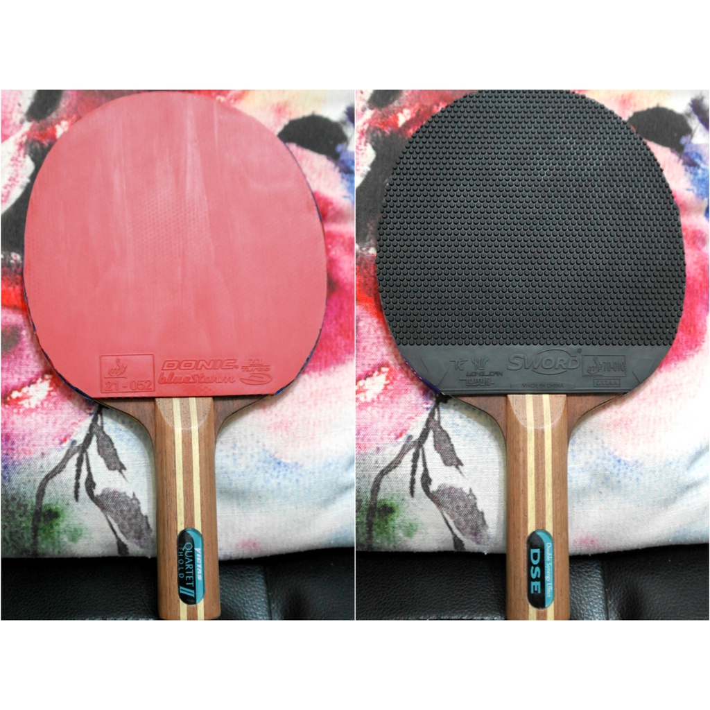 VICTAS QUARTET 碳9夾桌球拍 含德皮( donic yasaka nittaku stiga xiom | 蝦皮購物