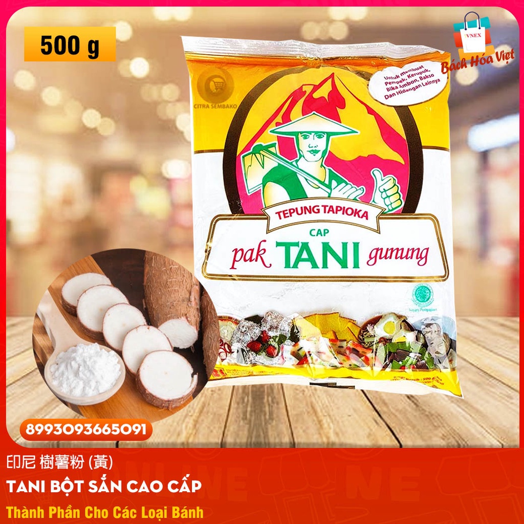 印尼 樹薯粉 - Bột Khoai Sắn TANI Tepung Tapioka (Gói 500g) | 蝦皮購物