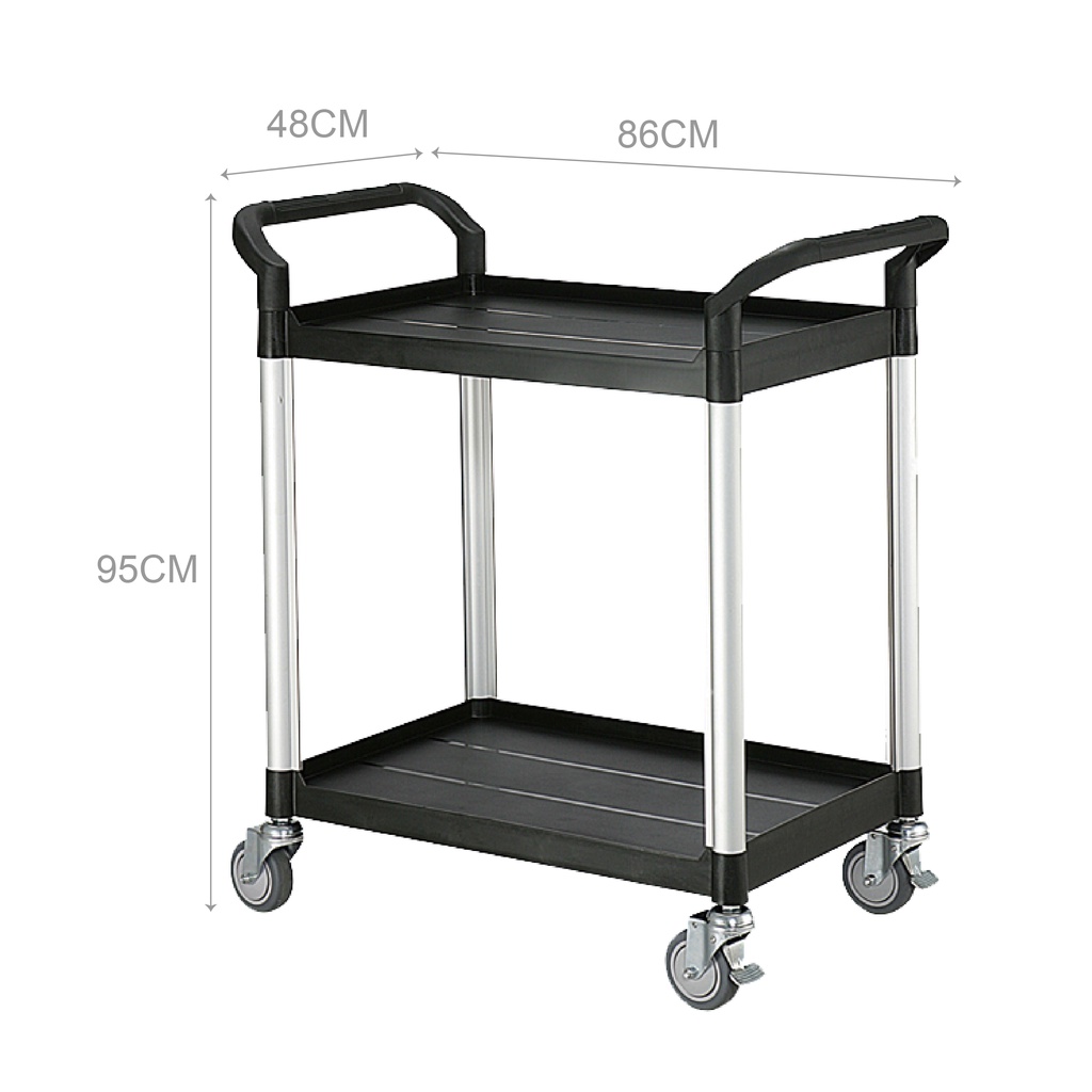 台灣製造 華塑 HS-808系列 808A 手推車 黑/白 三層/二層【餐車 工作推車 置物平台推車 飯店餐飲必備】 | 蝦皮購物