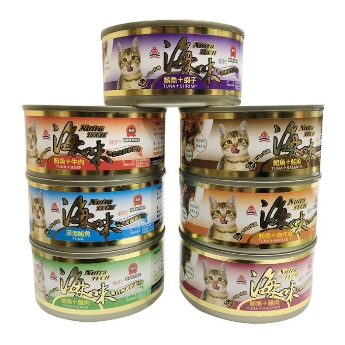 [阿發] 皇冠 Nutra Tech 海味貓罐(170g*48)∥貓罐頭 | 蝦皮購物