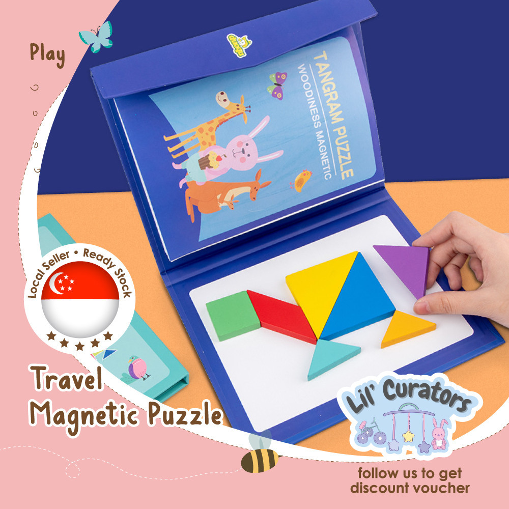 Travel Puzzle - Magnetic Pattern Book Road Trip Game Jigsaw| | 蝦皮購物