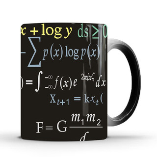 新款Math Formulas Mug數學公式變色馬剋杯熱敏咖啡水杯子 | 蝦皮購物