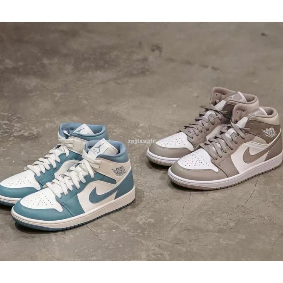 代購 Nike Air Jordan 1 Mid UNC 白藍 北卡藍 籃球鞋 BQ6472-141 | 蝦皮購物