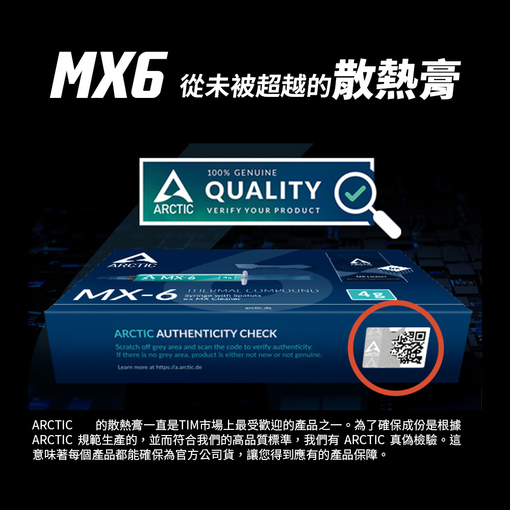 ARCTIC MX6 導熱膏 4g CPU散熱 導熱膏｜樂維科技官方公司貨 現貨 廠商直送 | 蝦皮購物
