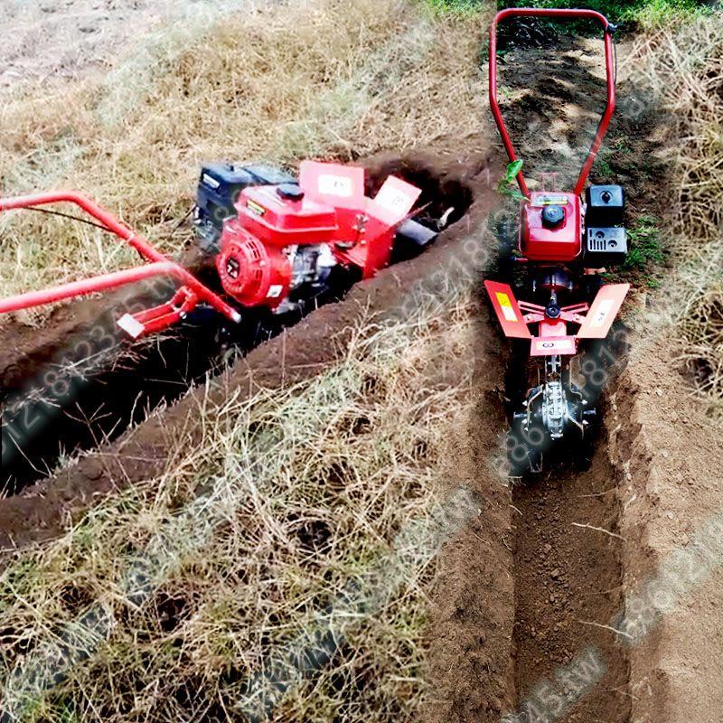 小型農用開溝機果園施肥山地柴油挖溝微耕旋耕松土機大蔥生姜培土暢銷無憂hh1 | 蝦皮購物