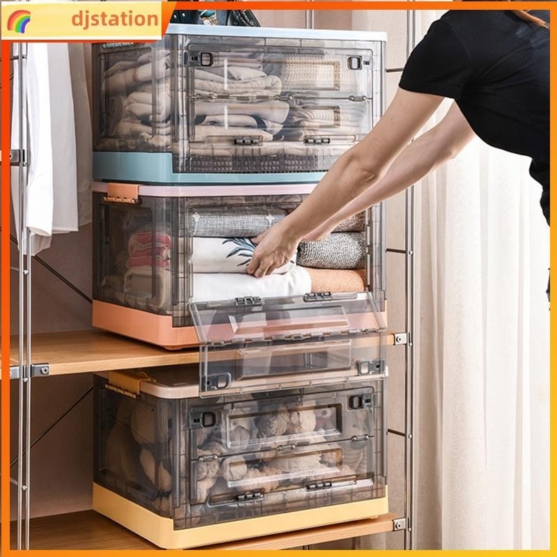 Transparent Foldable storage box waterproof plastic box clot | 蝦皮購物