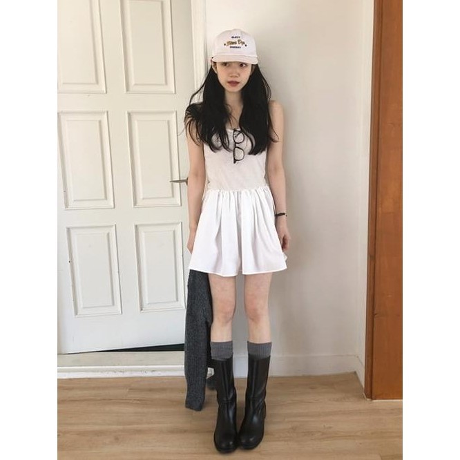【Codibook】韓國 From Beginning 細肩吊帶短洋裝[預購]迷你短洋裝 女裝 | 蝦皮購物