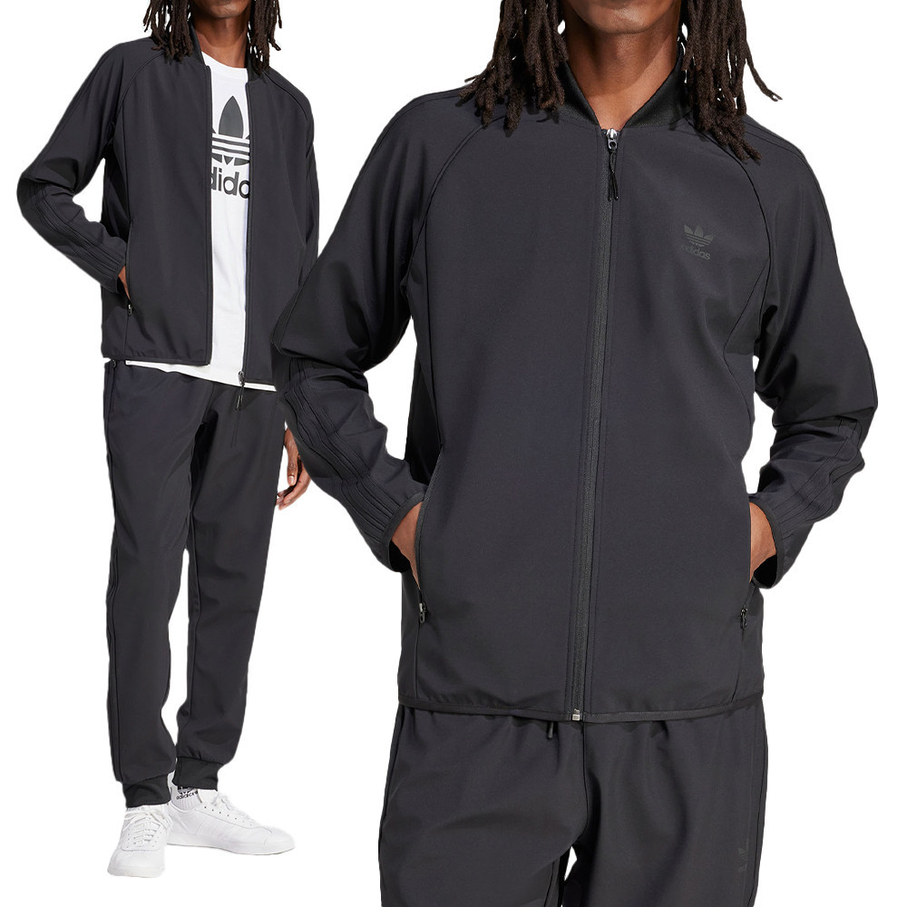 Adidas SST TT 男款 黑色 亞規 舒適 柔軟 風衣 拉鍊口袋 運動 休閒 外套 IM9883 | 蝦皮購物