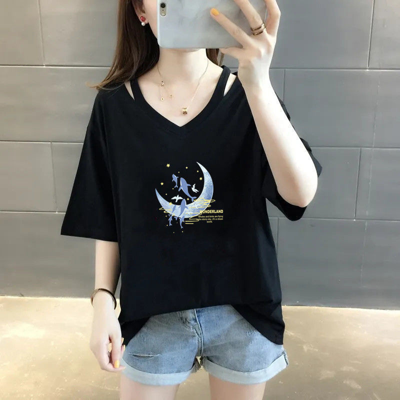 M-5XL台灣出貨 胖MM短袖上衣 大尺碼上衣 大尺碼T恤 寬鬆顯瘦上衣 短袖上衣 短袖T恤 韓版上衣 大碼女裝 女上衣 | 蝦皮購物