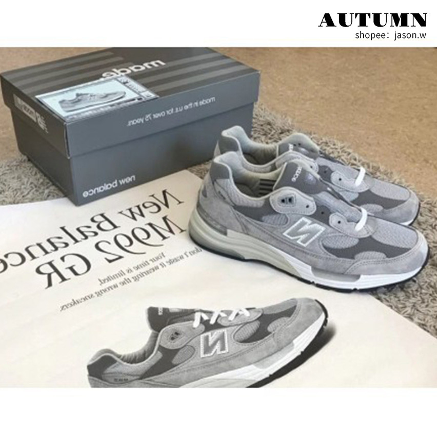 Ad-new Balance 992Gr 麂皮 3M反光 Nb M992Gr 金典 元祖灰 休閒鞋 | 蝦皮購物