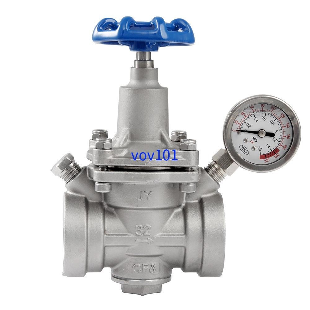 #精選直銷# YZ11X-16P不銹鋼304減壓閥自來水絲扣 氣用調壓閥穩壓閥壓縮空氣氧 | 蝦皮購物