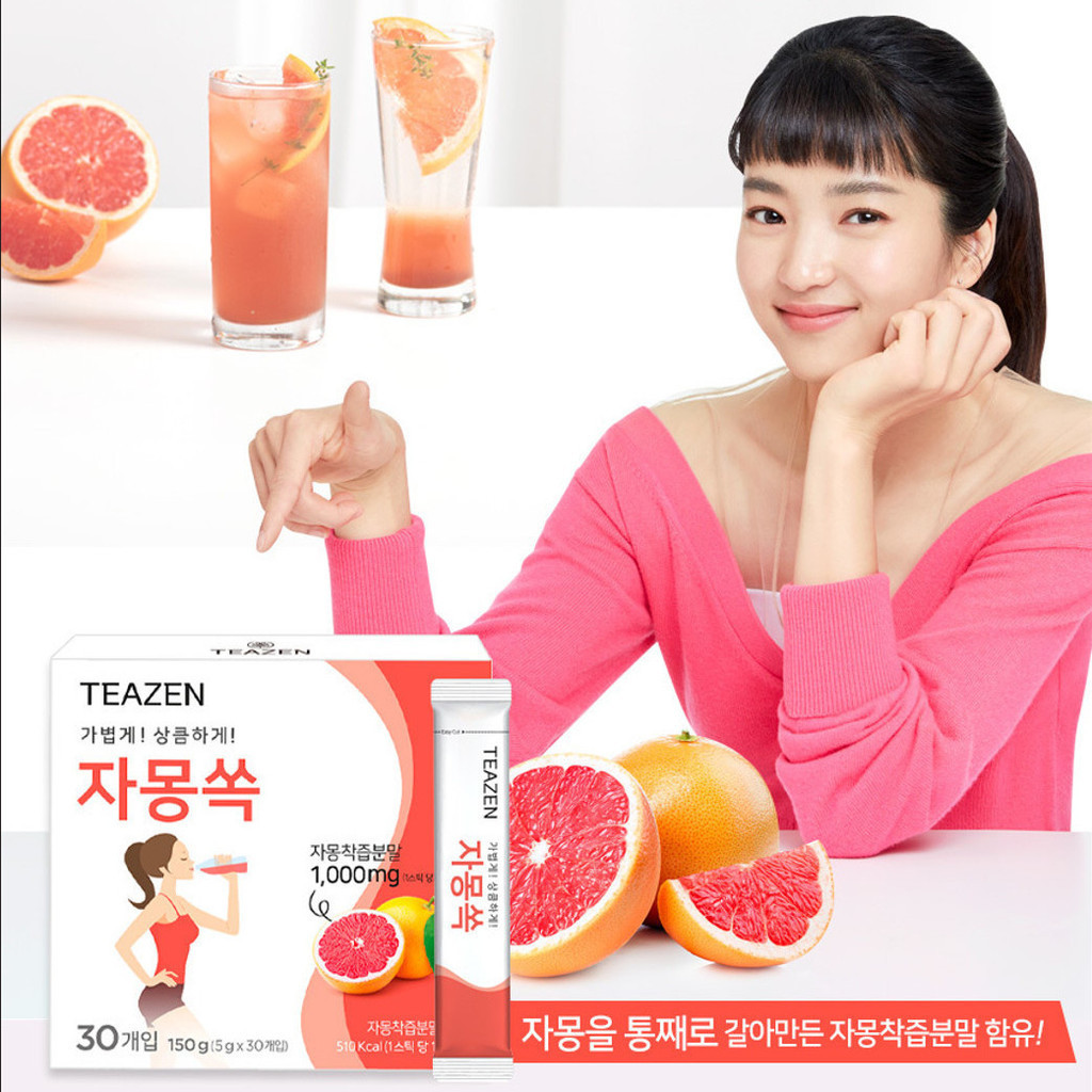 韓國 TEAZEN葡萄柚西柚茶飲品5g*30條夏季沖泡飲 | 蝦皮購物