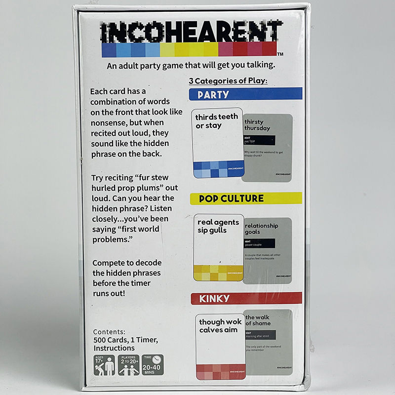 Incohearent Card Game語無倫次英文桌游戲卡牌what do you meme 收藏品 桌遊 | 蝦皮購物