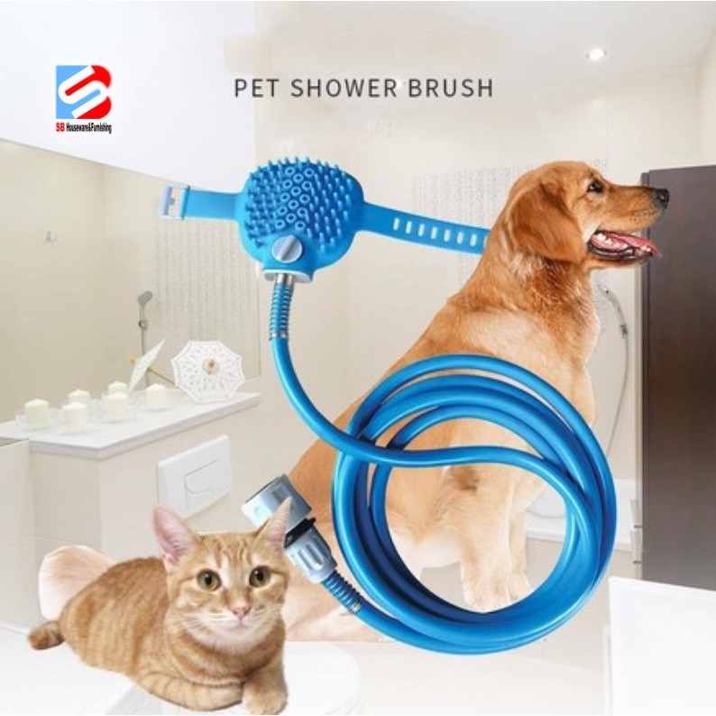 pet bathing tool Pet Shower Sprayer Scrubber Dog faster bath | 蝦皮購物