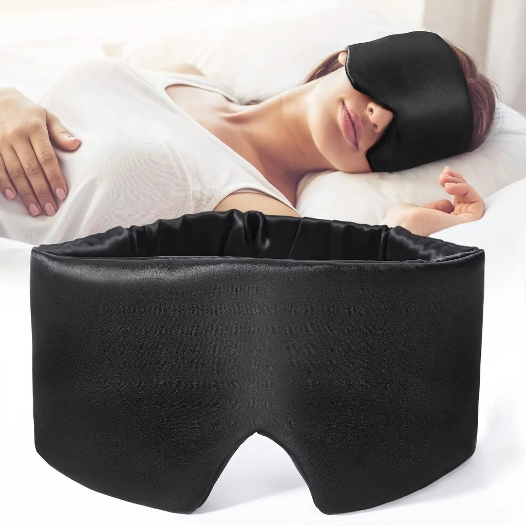 Mulberry Silk Sleeping Mask Large Eye Cover Face Sleep Mask | 蝦皮購物