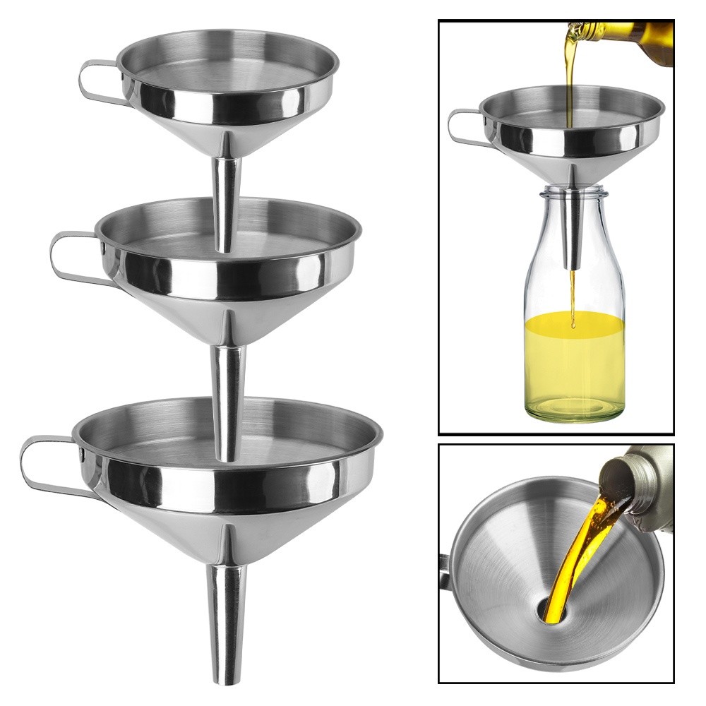 Metal Funnel Wide Mouth Funnels Bar Wine Beer Oil Flask Funn | 蝦皮購物