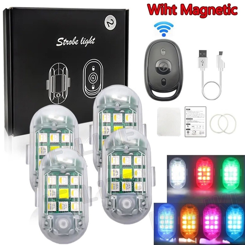 Wireless Remote Control Multimode LED Flashing Light RGB Mot | 蝦皮購物