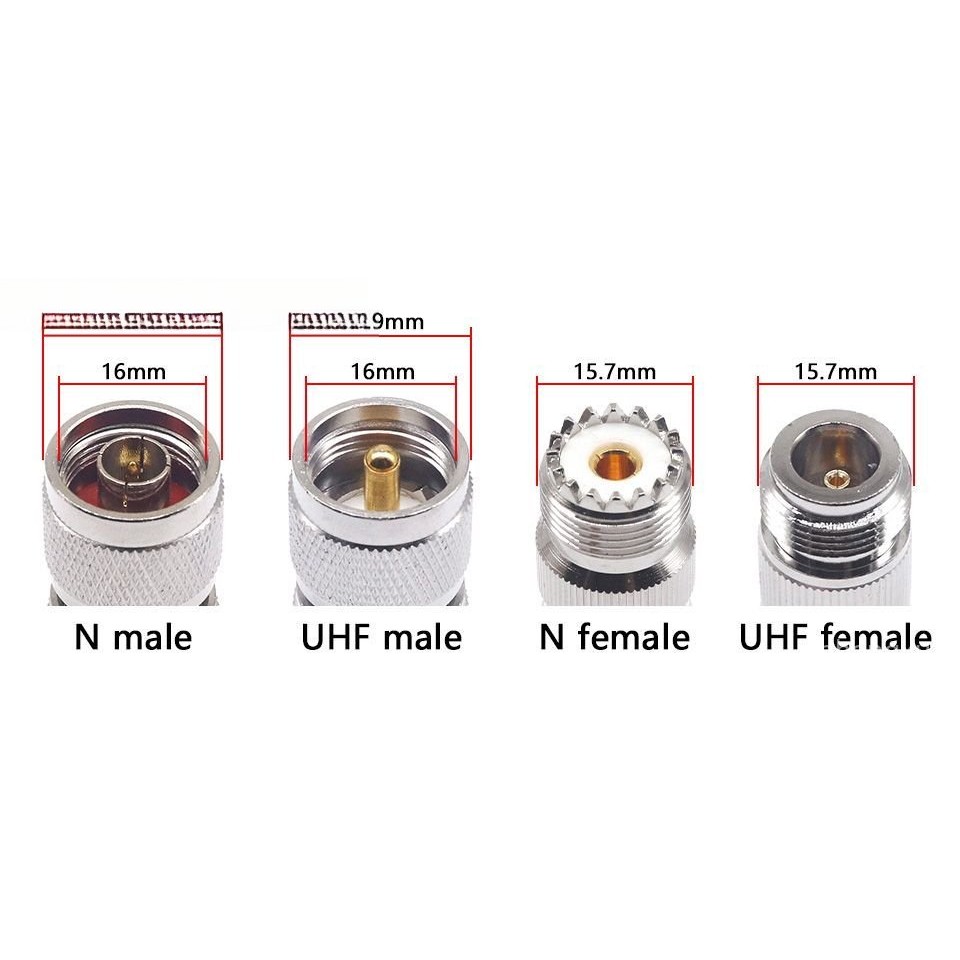 🔥臺灣優選🔥 UHF轉N轉接頭 SL16公轉母 M轉N 射頻連接器 UHF-JK EDGT | 蝦皮購物