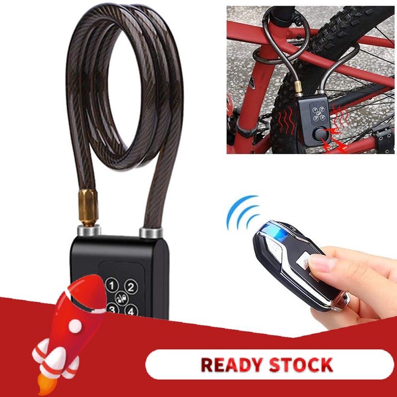Bike Lock,Anti-theft Security Wireless Remote Control Ala | 蝦皮購物