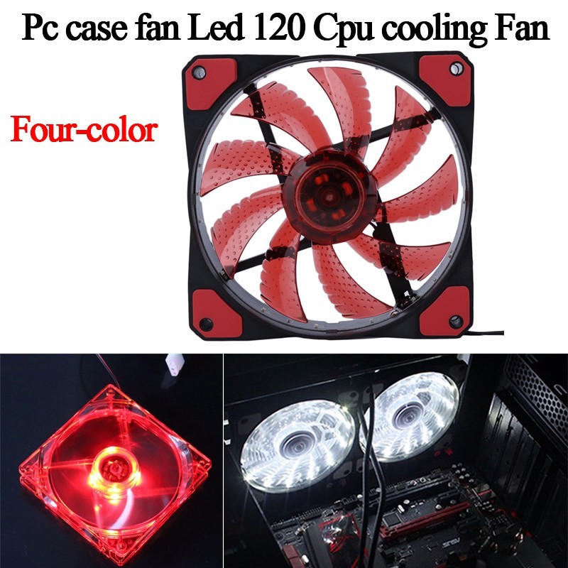 pc case fan Led 120 Cpu cooling Fan 4pin molex | 蝦皮購物