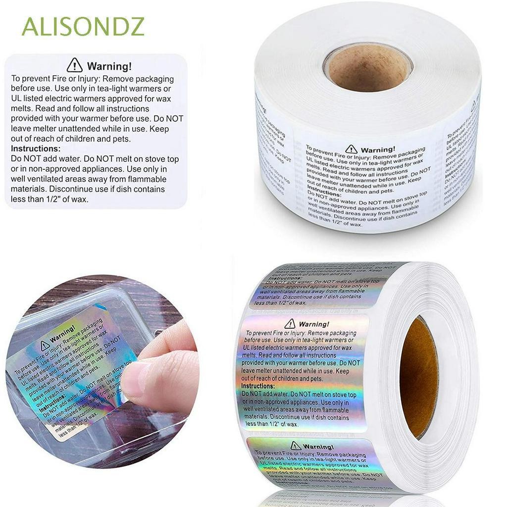 1.8 x 1.5 Inches Warning Labels Mold Stickers Wax Melt Conta | 蝦皮購物