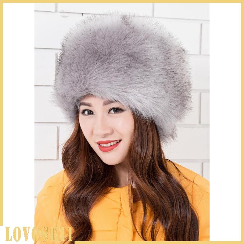 Lovoski Women Cossack Hats Faux Fur Hats Luxury Premium Wint | 蝦皮購物