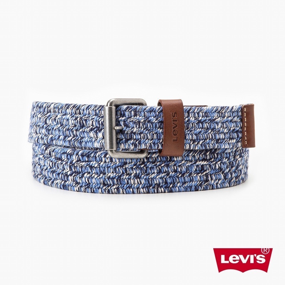 Levis 編織免打洞皮帶 / 精工Logo浮雕釦頭 藍 男款 D7775-0004 熱賣單品 | 蝦皮購物