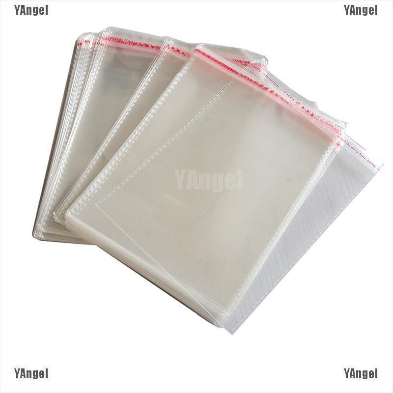 100 x New Resealable Clear Plastic Storage Sleeves for regul | 蝦皮購物