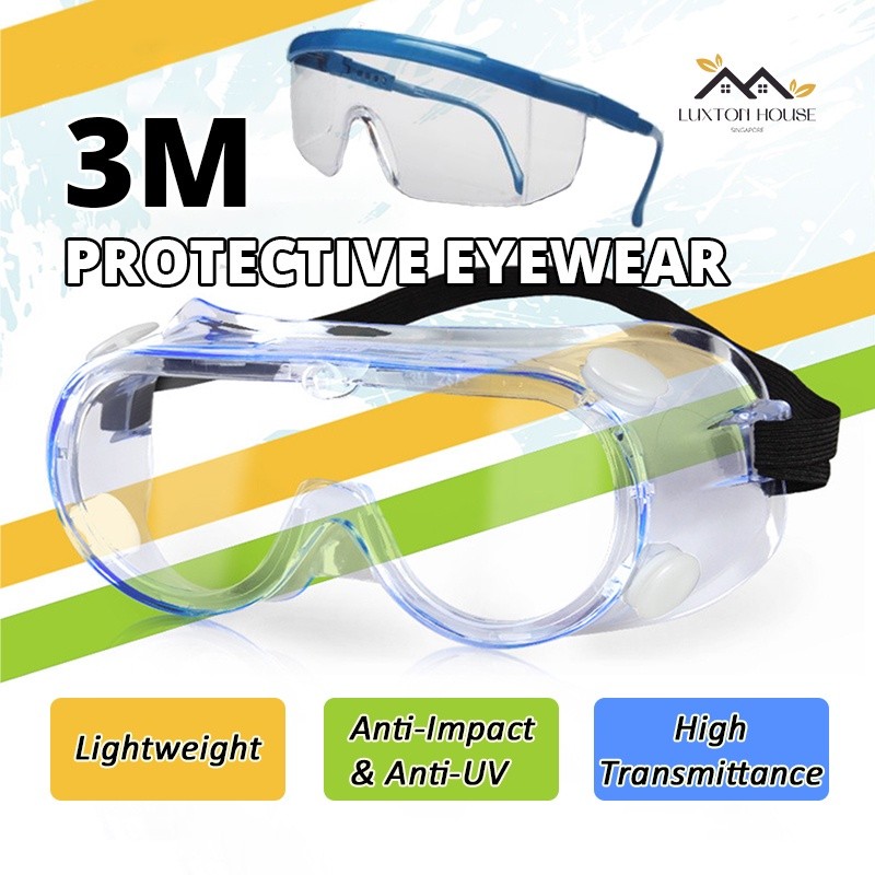 3M Protective Eyewear Dust-proof Safety Glasses Anti-Fog Pro | 蝦皮購物
