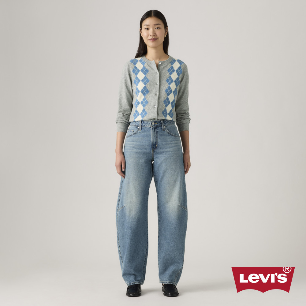 Levi's® Baggy Dad Barrel錐形寬鬆牛仔褲 / 老爹褲 女生牛仔褲 人氣新品 0039A-0002 | 蝦皮購物