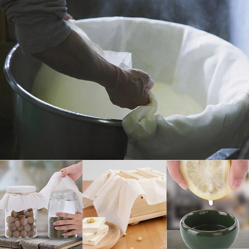 Cotton Cheese Cloth Muslin Strain Straining Cooking Making D | 蝦皮購物