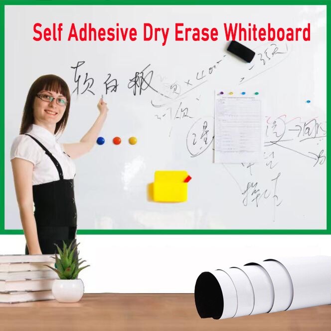 Self Adhesive Dry Erase Whiteboard, Refrigerator White Board | 蝦皮購物