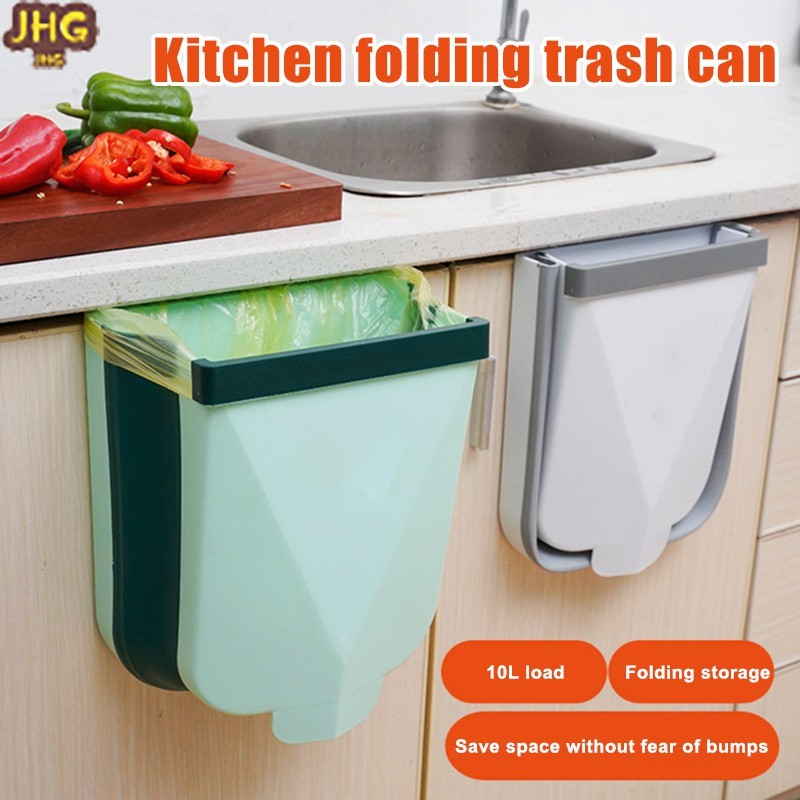 Hanging Kitchen Trash Can Waste Bins Foldable Collapsible fo | 蝦皮購物