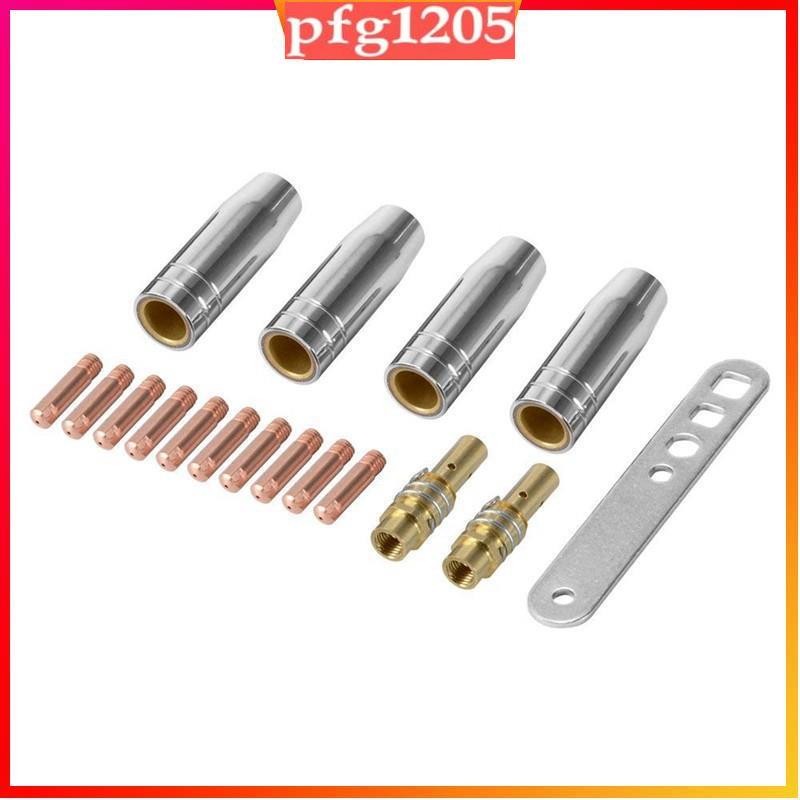 17Pcs/Set 15Ak Mig/Mag Welding Nozzle Contact Tips 0.8X25Mm | 蝦皮購物
