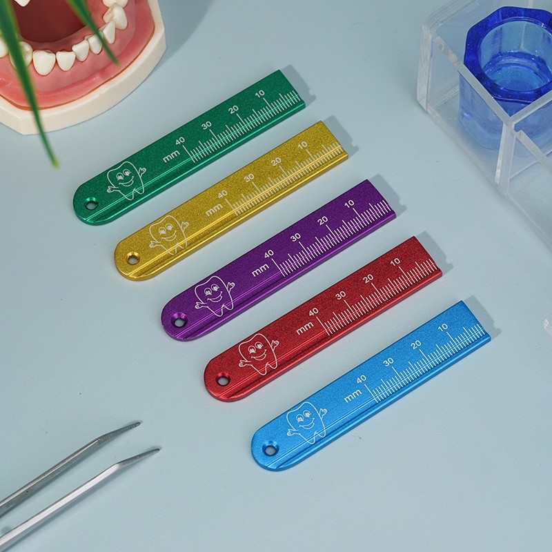 1Pcs Aluminium Dental Endo Ruler Span Measure Scale Endodont | 蝦皮購物