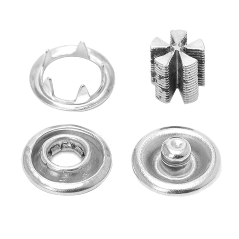 Metal Prong Ring Snap Fasteners Press Studs Plier 9.5mm 100P | 蝦皮購物