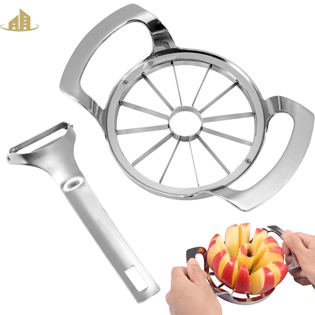 Apple Slicer 4.13 Inch Apple Cutter with 12 Blades Stainless | 蝦皮購物
