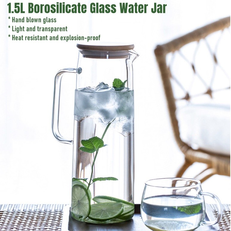 Heat Resistant Kettle Jug Glass Water Jar Hot and Cold Juice | 蝦皮購物