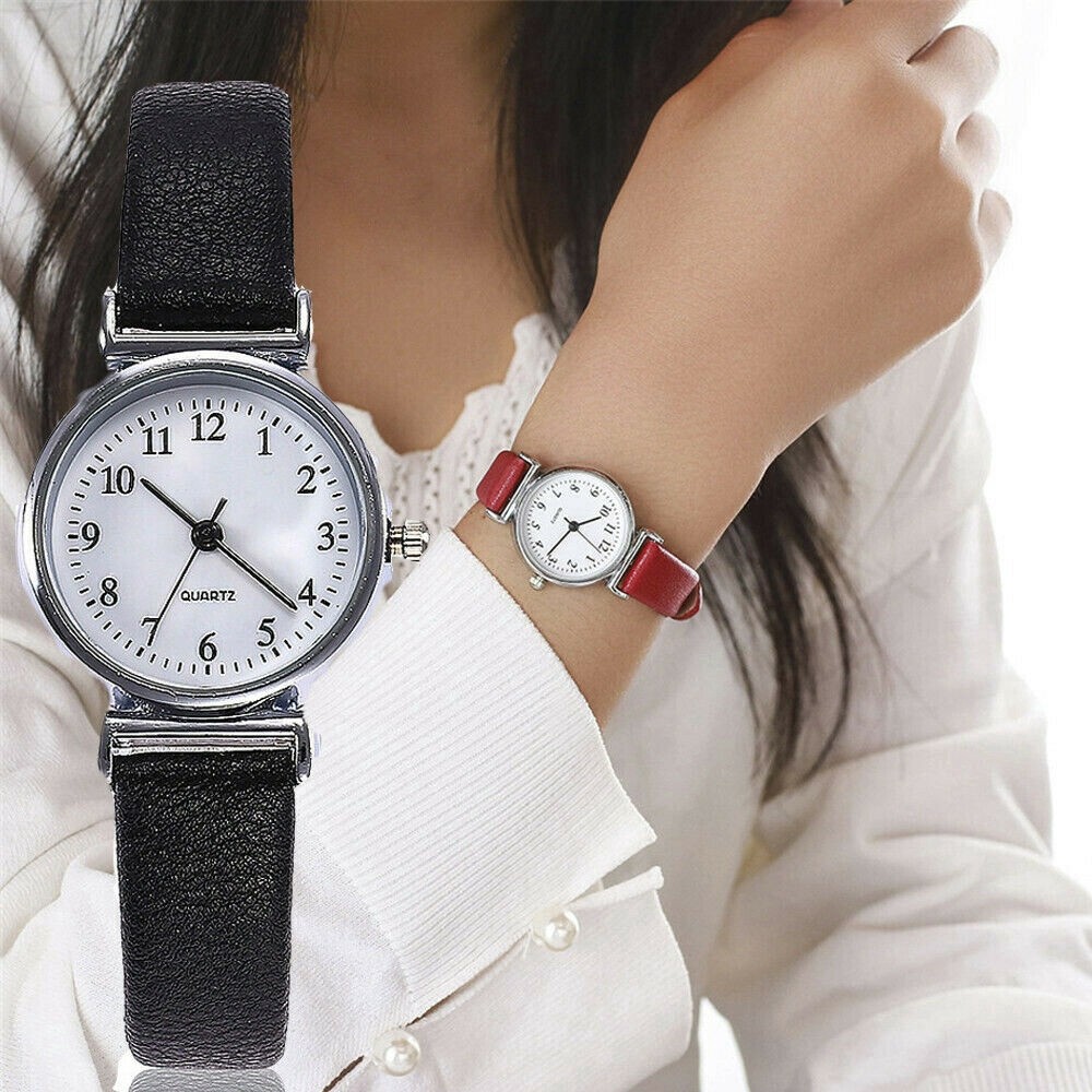 Ladies Large Dial Face Quartz Watch, Arabic Numerals Wrist W | 蝦皮購物