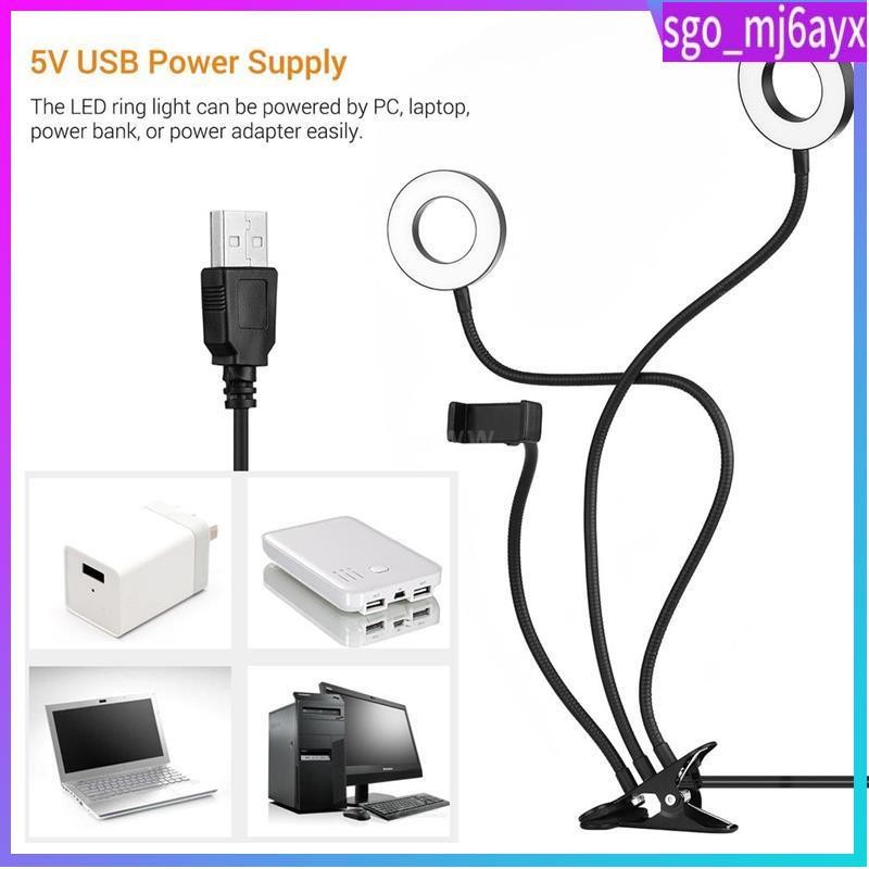 3.5 Inch Clip-On Mini USB Ring Light Fill-in Lamp Dual Light | 蝦皮購物