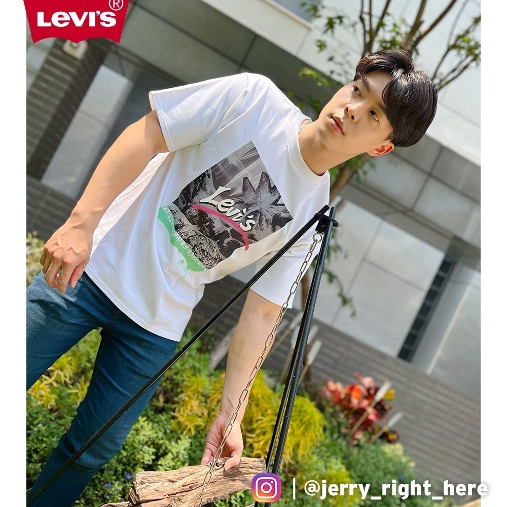 Levis 重磅短袖T恤 / 夏日炫彩印花 / 300GSM厚棉 白 男款 A6403-0007 熱賣單品 | 蝦皮購物