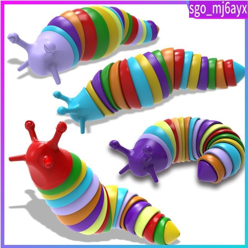 2022 New Fidget Toy Slug Flexible 3D Finger Slug Fidgetslug | 蝦皮購物