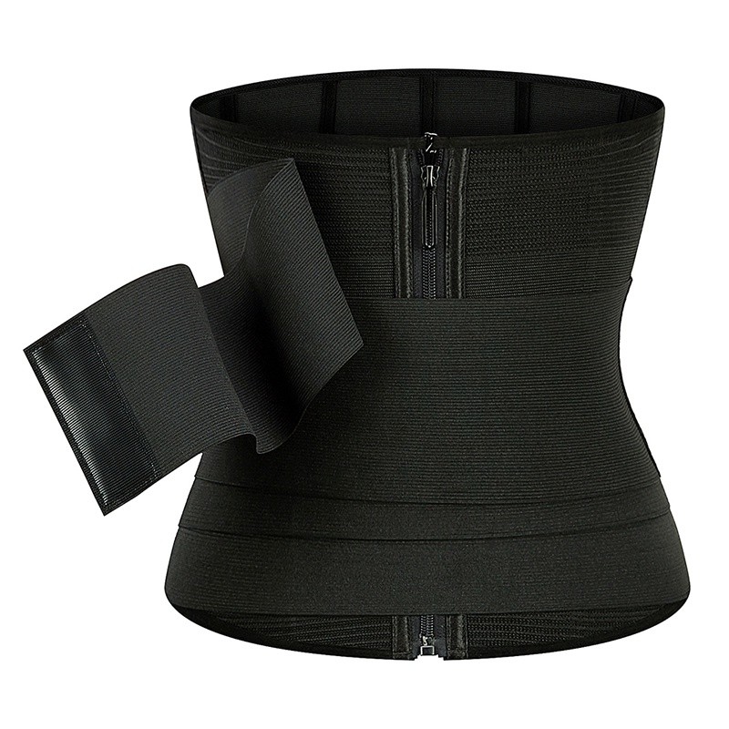 Detachable Tummy Wrap 9 Steel Bones Waist Trainer Slimming G | 蝦皮購物